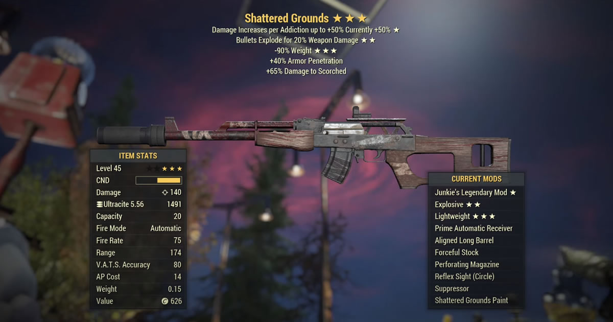 Junkies Explosive in Fallout 76 Shattered Grounds – Mmoorpg